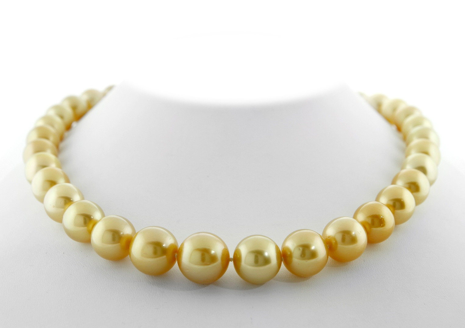 Natural Color Rare Deep Golden Pearls with Diamond Clasp | Latest Revival
